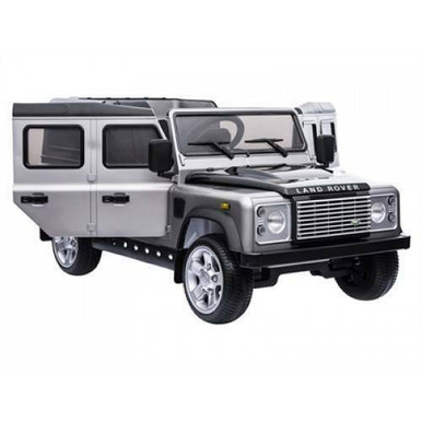 12v Metal Colour Land Rover Defender Sit in Off-roader + Remote - Kids ...