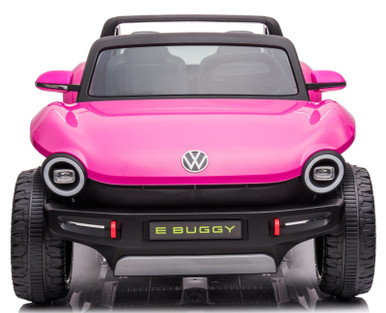 Girls Pink Official VW 12V 2-Seat Sit-in Ride-on Beach Buggy