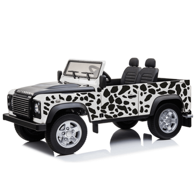 Kids 24v Cow Patch Land Rover Defender 4WD 2 Seat Ride-on 4X4 - Kids ...