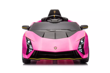 Girls Pink Official Lamborghini Autentica 12v Electric Ride on Car ...
