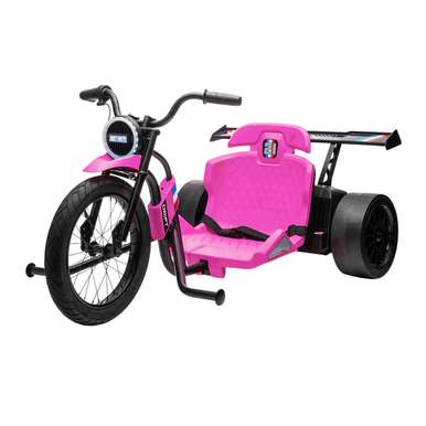 Pink Girls 24v Battery Powered Drift Chopper Ride-on Race Bike - Kids ...