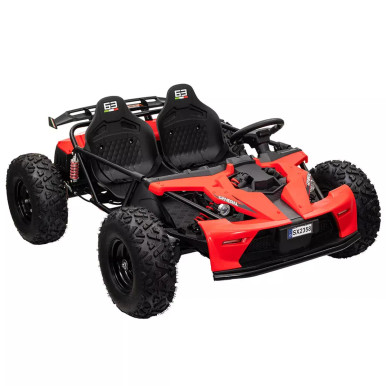 Bigger Kids Top Spec 48v 2-Seat 25K XXL Red Ride-in Racer Buggy - Kids ...