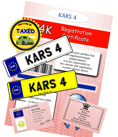 Childrens Complete Personalised Drivers License Pack Bundle - Kids ...