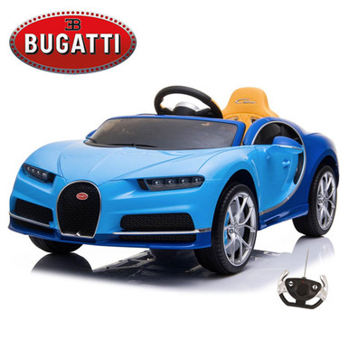 Official Blue Bugatti Chiron 12v Kids Ride On Electric Super Car - Kids ...