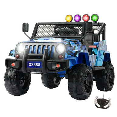 Kids Camo Blue 12v Xscape Off Road Style SUV Jeep - Kids Electric Cars