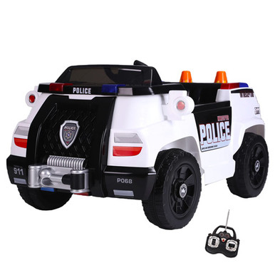6v Kids Compact Police Ride On Car with Parental Remote - Kids Electric ...