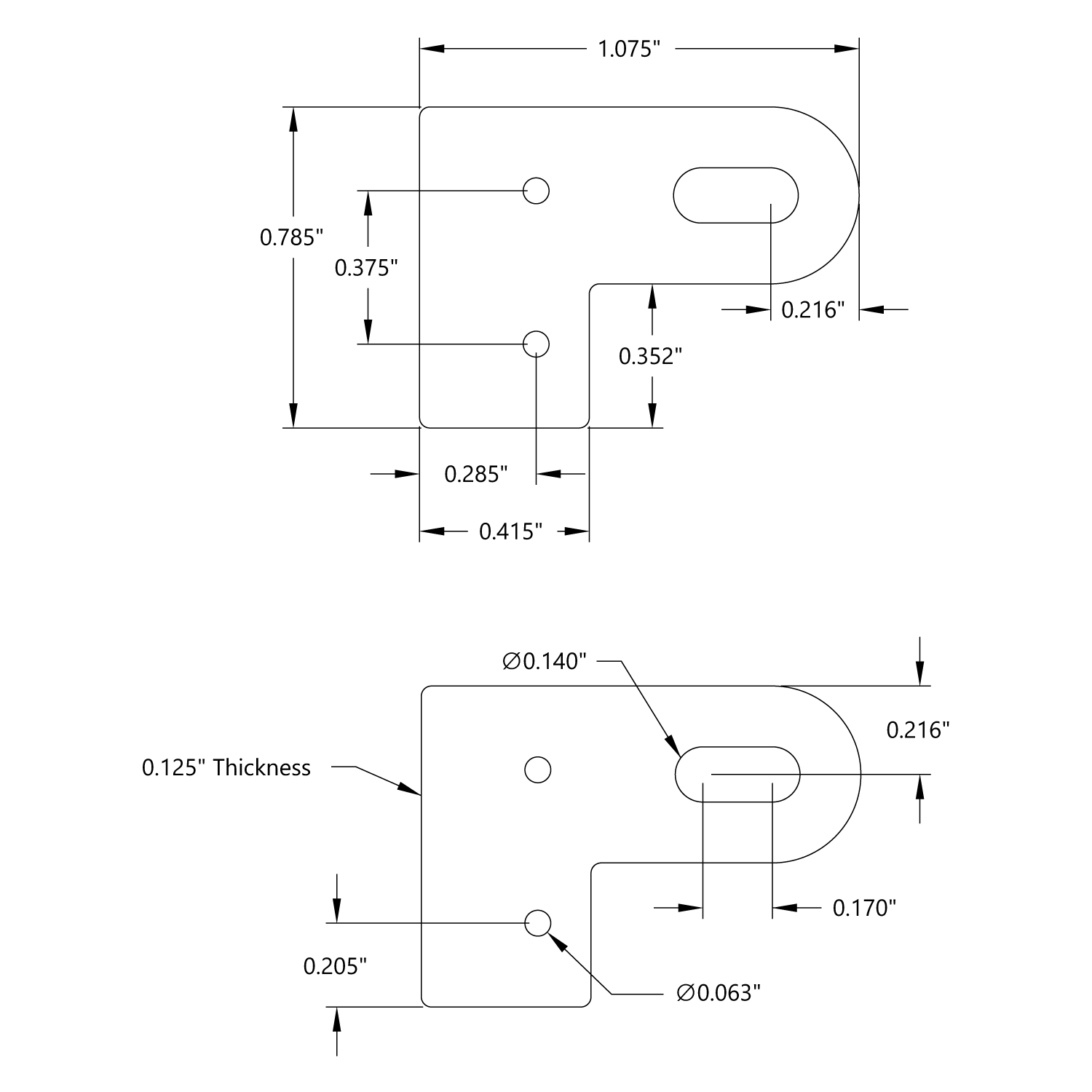 Limit Switch Mount C (2 pack) - ServoCity®