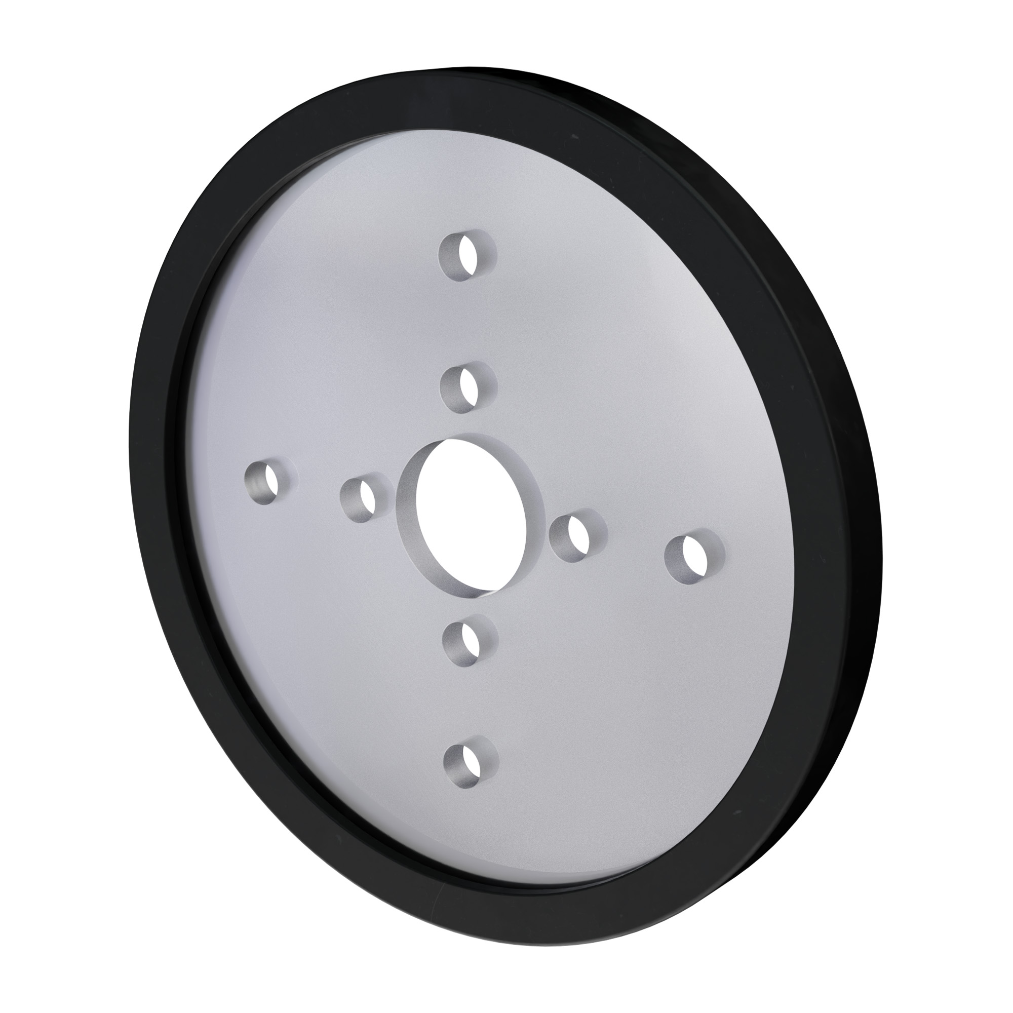 3" Acrylic Disc Wheel (Clear) - 2 Pack - ServoCity®