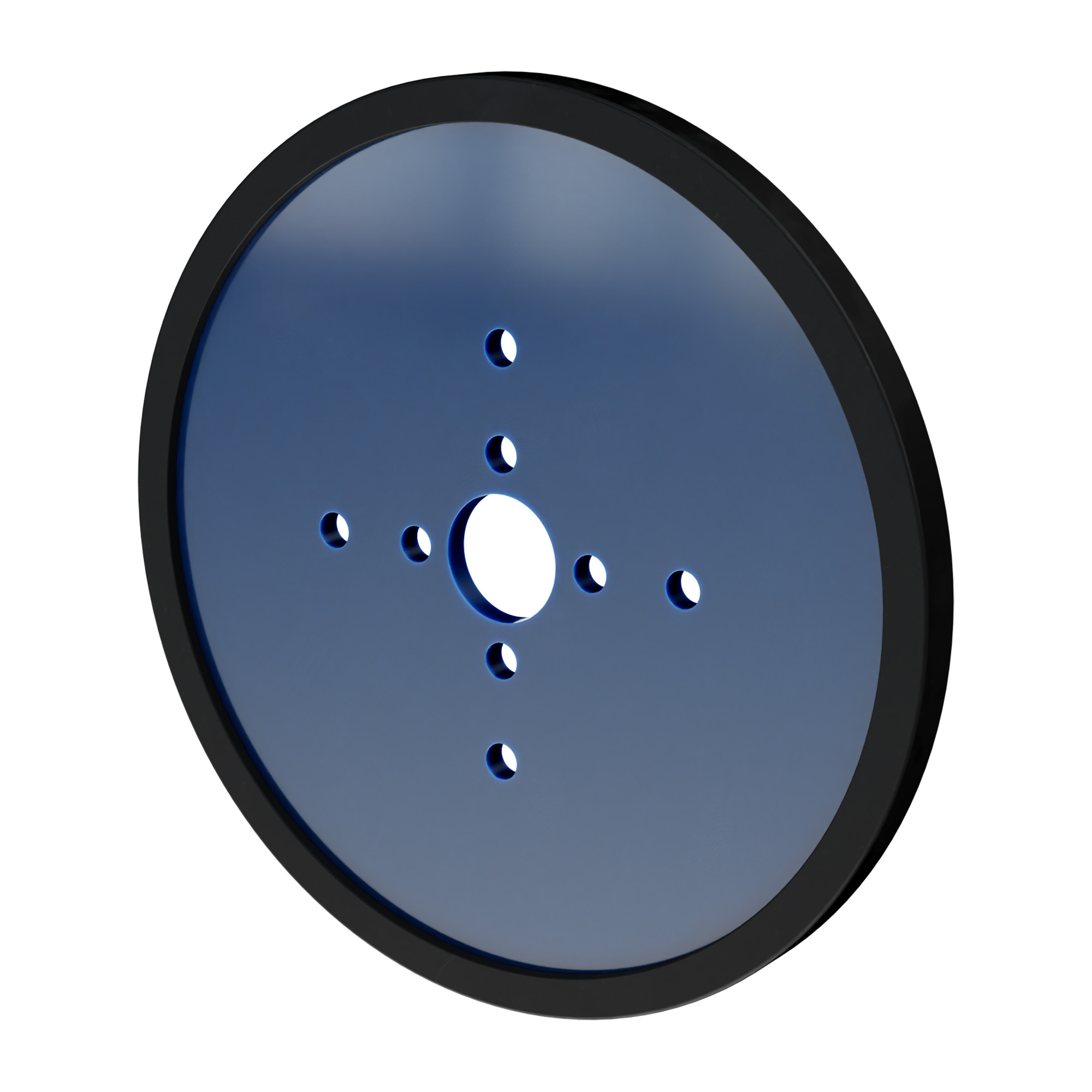 4" Acrylic Disc Wheel (Blue) - 2 Pack - ServoCity®
