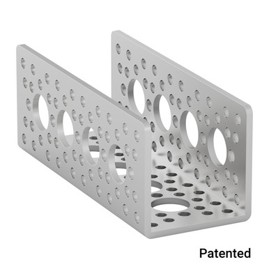 U-Channel (4 Hole, 3.75" Length) - ServoCity®