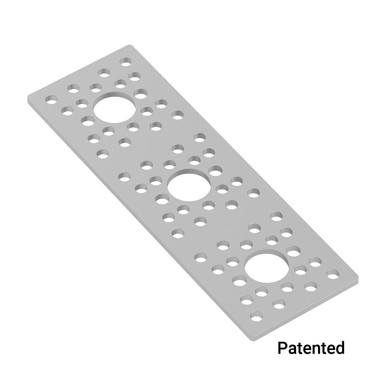 Flat Triple Pattern Bracket - ServoCity®