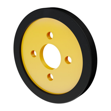 2" Acrylic Disc Wheel (Yellow) - 2 Pack - ServoCity®