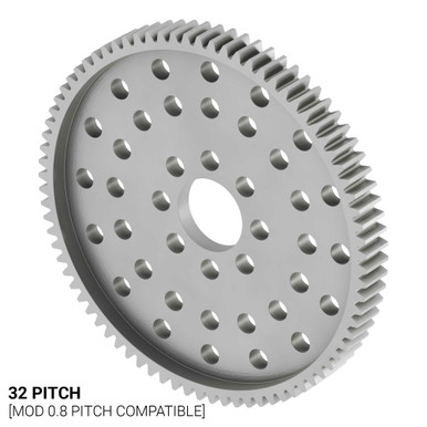 32 Pitch, 80 Tooth (.50" Bore) Aluminum Hub Gear - ServoCity®