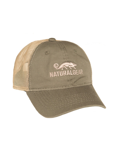 Green Logo Mesh Lifestyle Hat | Natural Gear