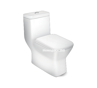 Hindware ELEMENT P 92091 P-Trap Floor Mounted One Piece Closet