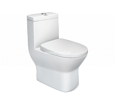 Hindware RENE 92088 S-Trap Floor Mounted Starwhite One Piece Closet