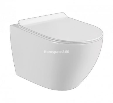 Hindware ESSENCE NEO 92559 P-Trap Wall Mounted Starwhite Closet