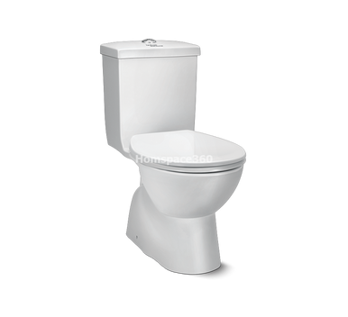 Hindware CEDAR 92072 S Trap Floor Mounted Starwhite One Piece Water Closet Toilet