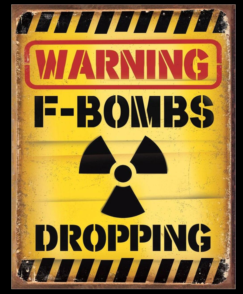 F Bomb Stencil