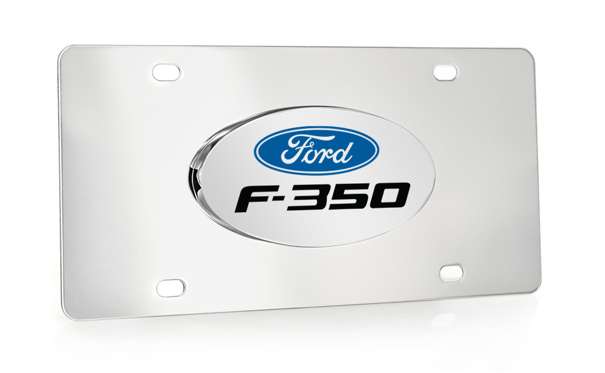 Ford F-350 with Logo Chrome Plated Solid Brass Emblem Attached To a ...