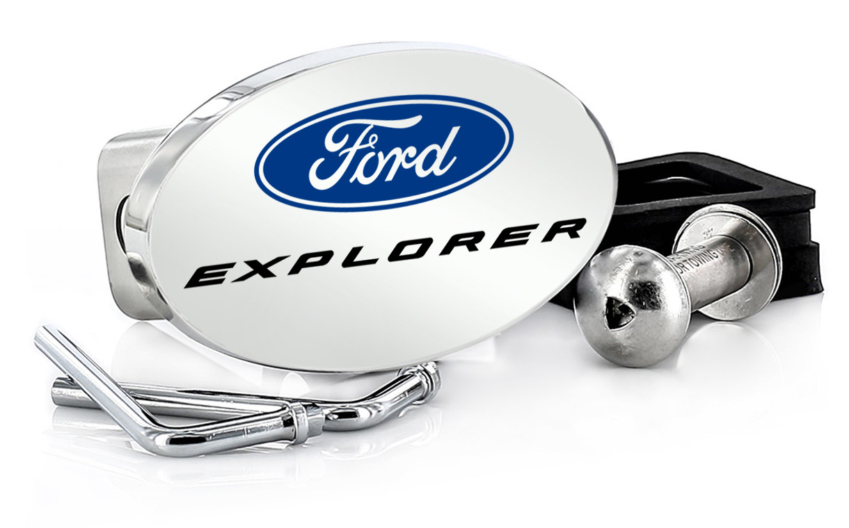Ford Explorer with Logo Oval Trailer Hitch Cover Plug