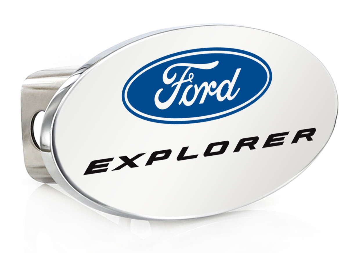 Ford Explorer with Logo Oval Trailer Hitch Cover Plug
