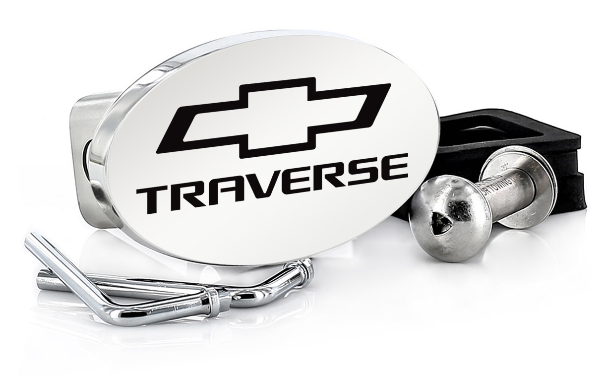 Chevrolet Traverse with Logo Oval Trailer Hitch Cover Plug