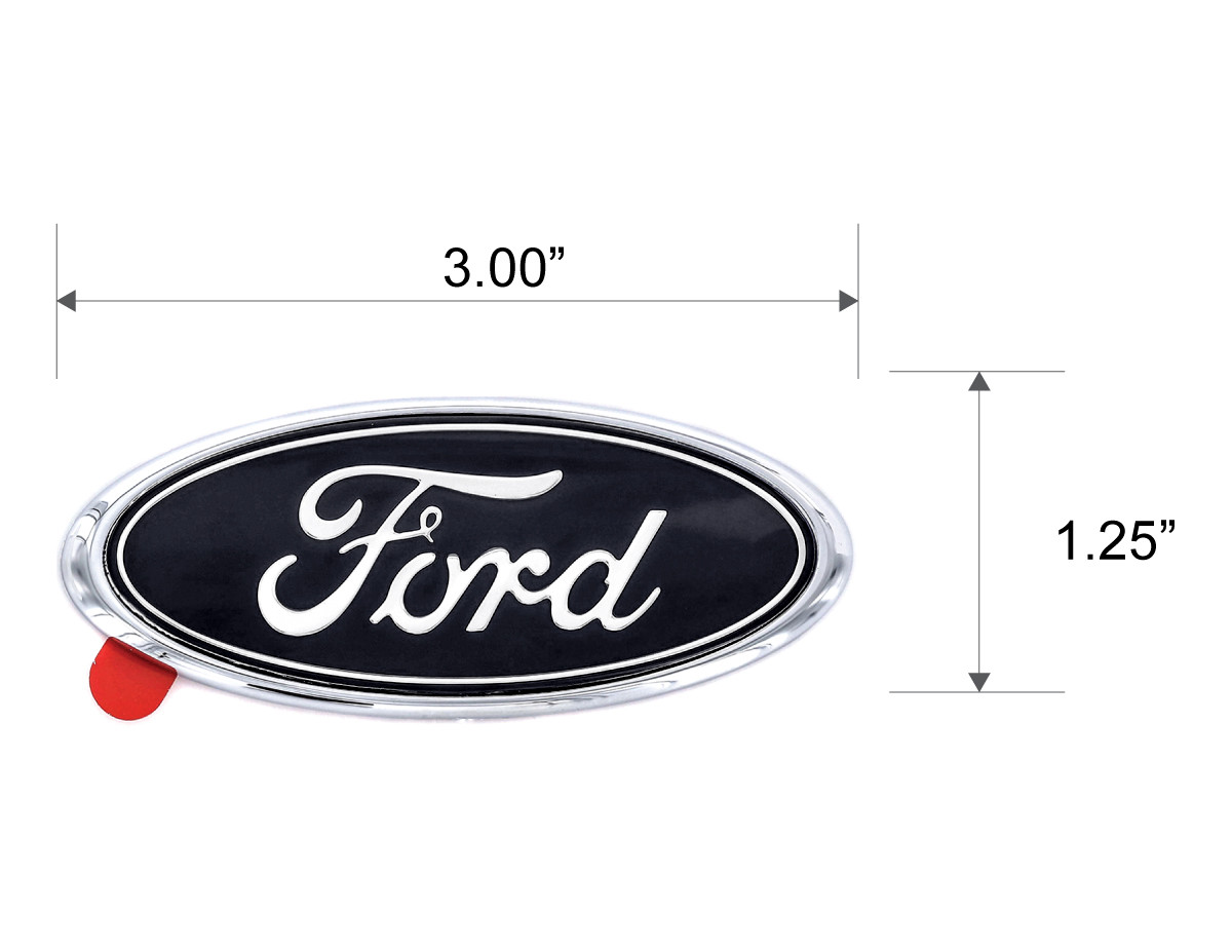 Ford Black Oval 3D Emblem