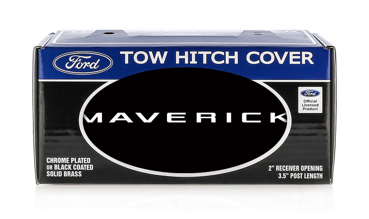 Ford Brand Black Coated Rectangular Hitch Cover with UV Printed ...