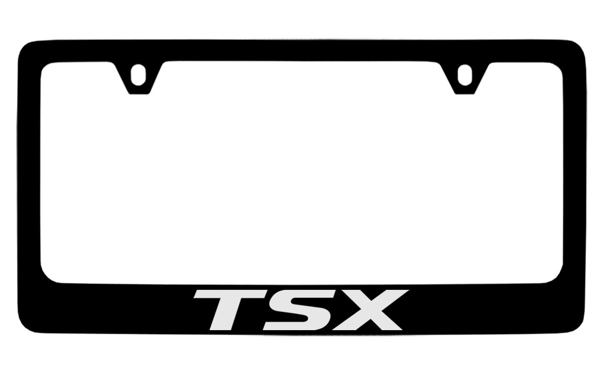 Acura TSX Officially Licensed Black License Plate Frame Holder