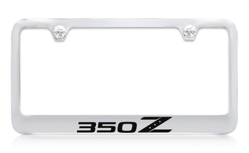 Nissan 350 Z 350Z Official Chrome License Plate Frame Tag Holder