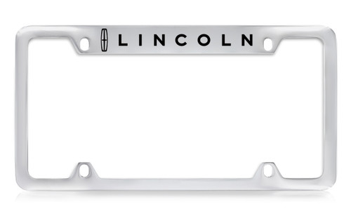 Lincoln with Logo Top Engraved Solid Brass License Plate Frame Holder ...
