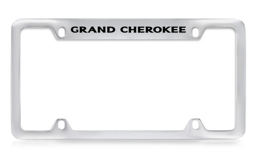 Jeep Grand Cherokee Chrome Plated Solid Brass Top Engraved License ...