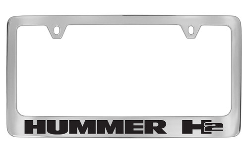 Hummer H2 Chrome Plated Solid Brass License Plate Frame Holder with ...