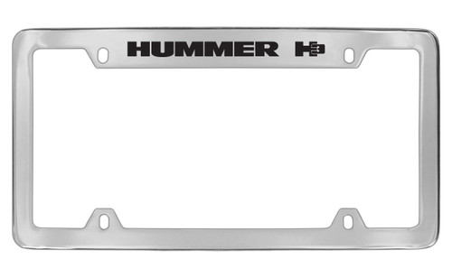 Hummer H3 Top Engraved Chrome Plated Solid Brass License Plate Frame ...