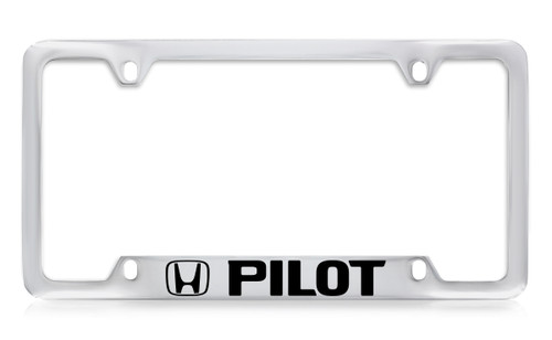 Honda Pilot with Logo Chrome Plated Solid Brass Bottom Engraved License ...