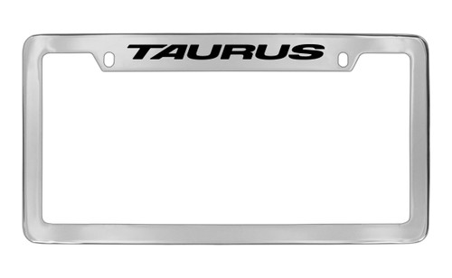 Ford Taurus with Logo Top Engraved Chrome Plated Solid Brass License ...