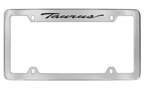Ford Taurus Script Top Engraved Chrome Plated Solid Brass License Plate ...