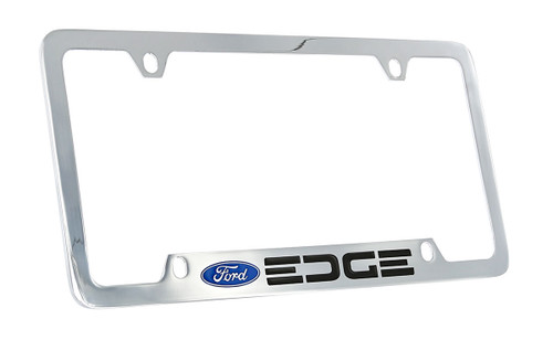 Ford Edge with Logo Bottom Engraved Chrome Plated Solid Brass License ...