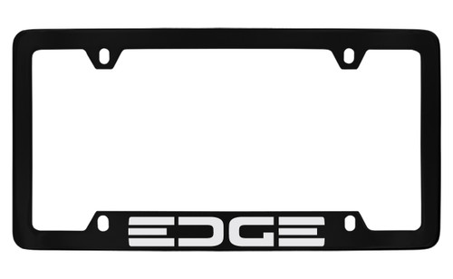 Ford Edge Bottom Engraved Black Coated Zinc License Plate Frame Holder ...