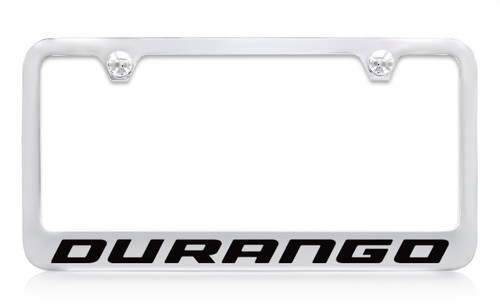 Dodge Durango Chrome Plated Solid Brass License Plate Frame Holder with ...