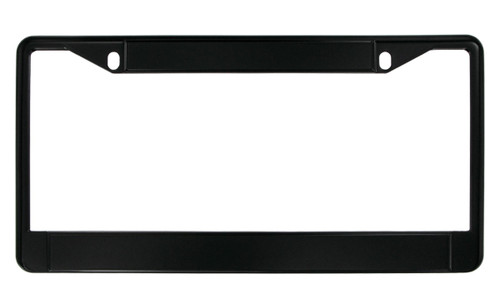 Black-Coated Plated Zinc Plain Dual Rim Recessed Blank License Plate ...