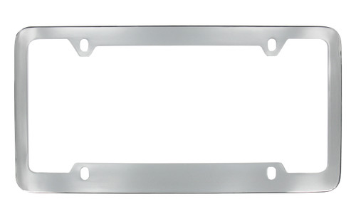 Chrome Plated Plain License Plate Frame 4 Hole