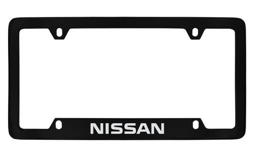 Nissan Black coated frame with Nissan Logo 4 holes