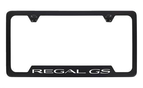 Buick Regal GS Black Coated Metal Bottom Engraved License Plate Frame ...