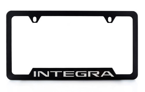 Acura Brand Black Coated Metal License Plate Frame with Integra Imprint ...