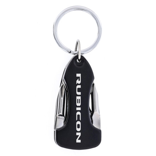 Metal Multi Tool Keychain with Laser Engraved Rubicon Logo