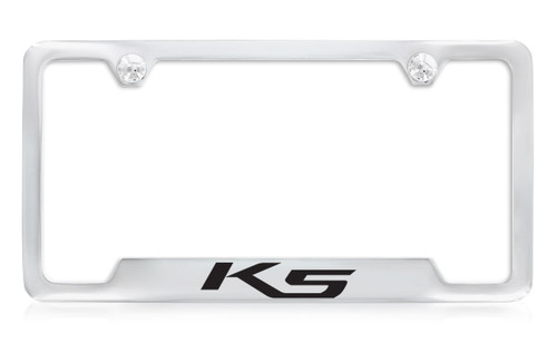 Chrome Plated Metal License Plate Frame with KIA K5 Logo