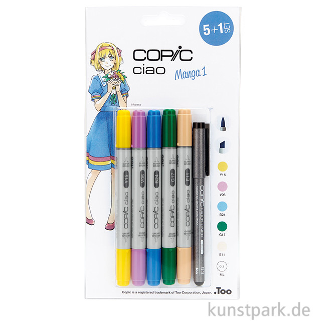 Copic Ciao Markers 5 + 1 - Manga 1 Set - Copic Shop