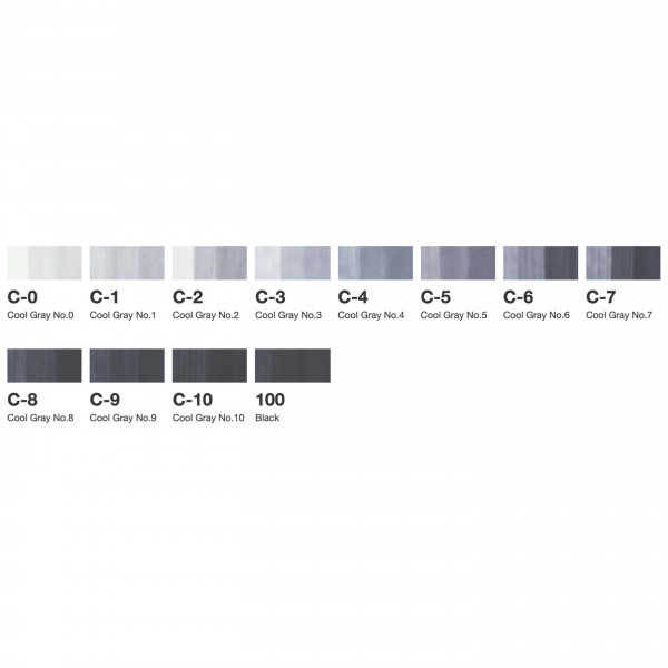 COPIC CLASSIC MARKER - 12 PEN - COOL GREY SET - Copic Shop